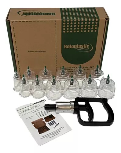 Kit ventosa 12 copos-roloplastic - IBRAMED em Goiânia - Equipamentos para Fisioterapia ...